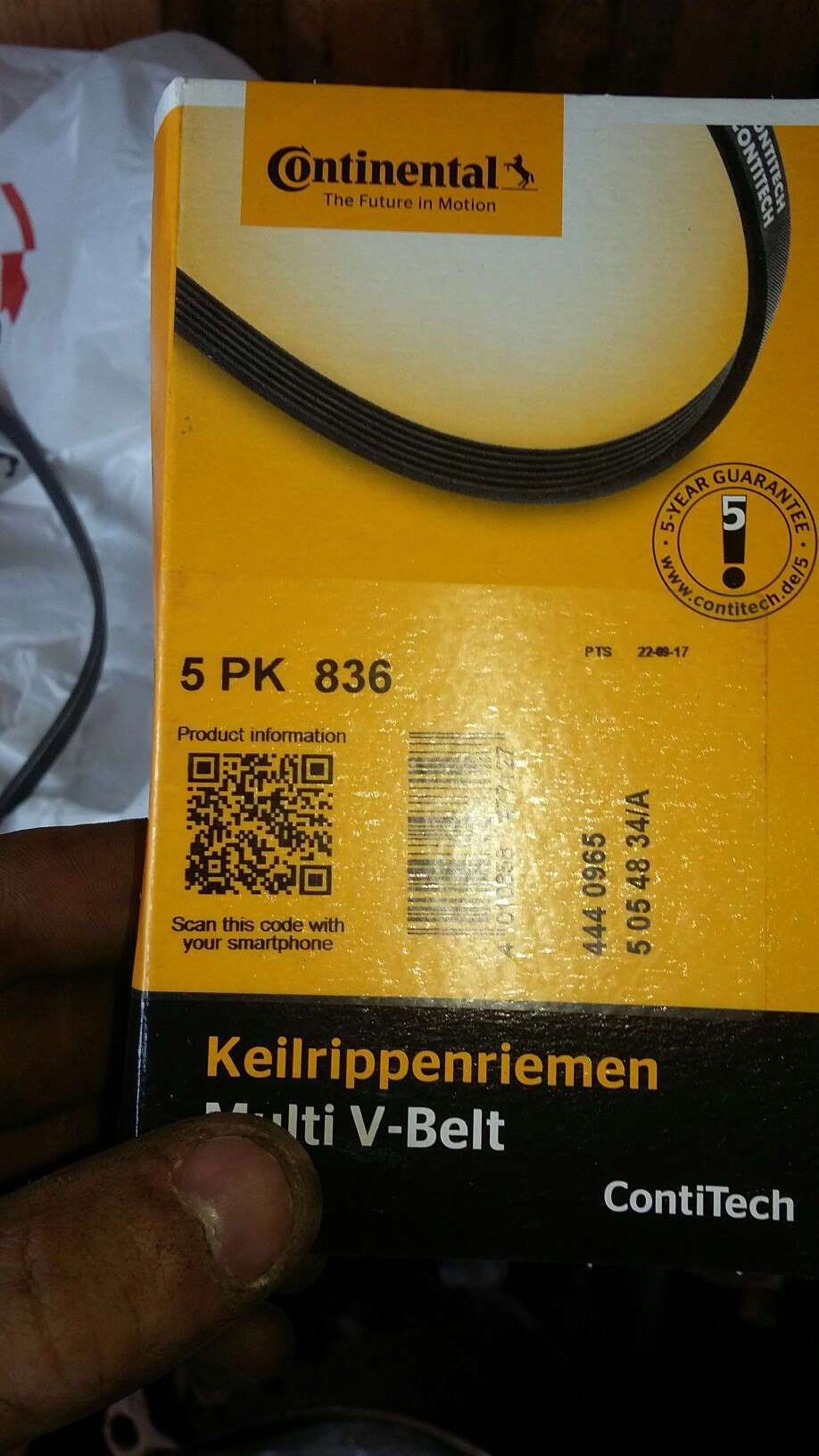 5PK836 ПОЛИКЛИНОВЫЙ РЕМЕНЬ 5 PK 836 CONTITECH | Запчасти на DRIVE2