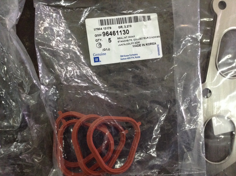 96461130 Прокладка впускного коллектора GM | Запчасти на DRIVE2