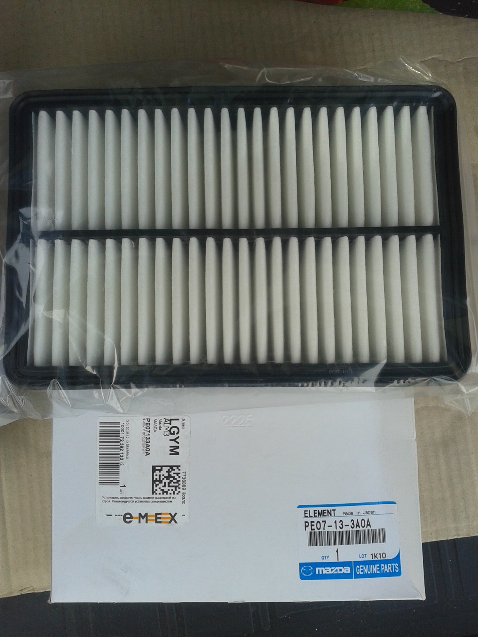 PE07133A0A Фильтр воздушный Mazda | Запчасти на DRIVE2