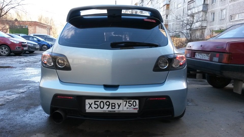 LED катафоты в задний бампер) — Mazda 3 (1G) BK, 2 л, 2008 года ...