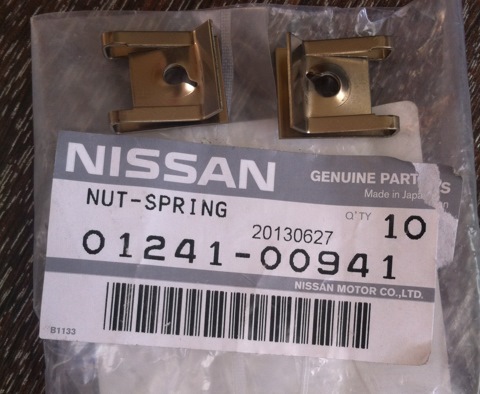 0124100941 Закладная металлическая гайка арт. NISSAN INFINITI ...