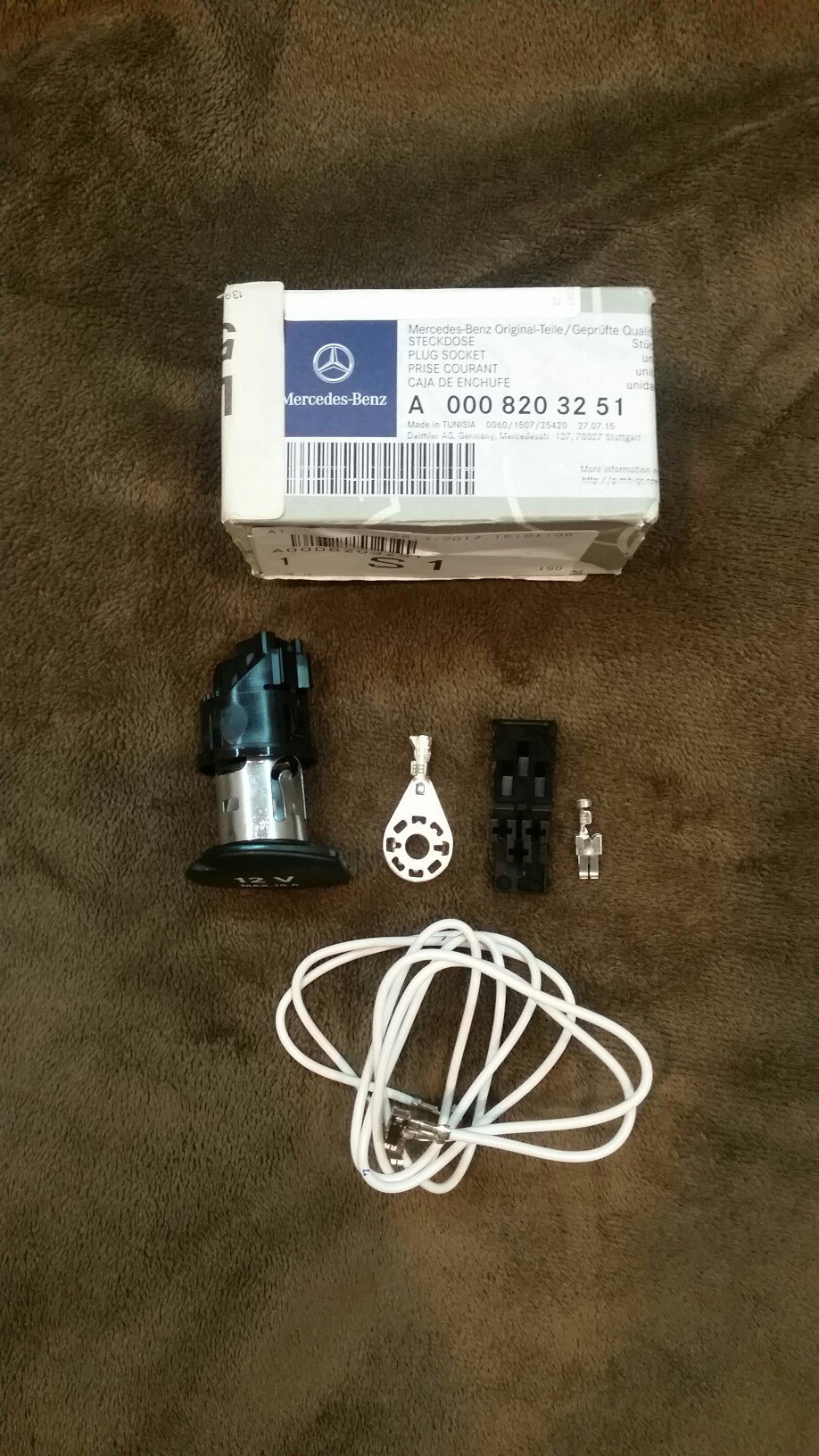 Розетка в багажном отделении — Mercedes-Benz C-Class (W204), 1,6 л ...