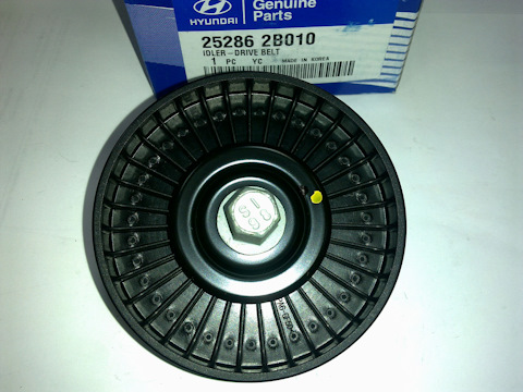 252862B010 Шкив натяжителя ремня грм KIA HYUNDAI | Запчасти на DRIVE2