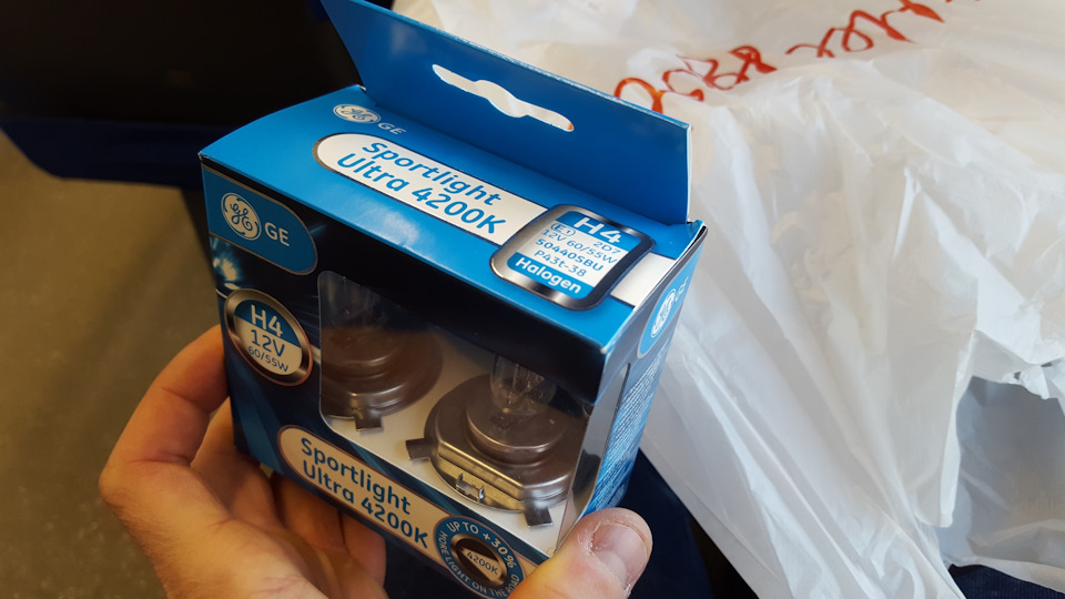 50440SBU Лампа H4 12V 60 55W P43t (General Electric) SportLight Ultra ...