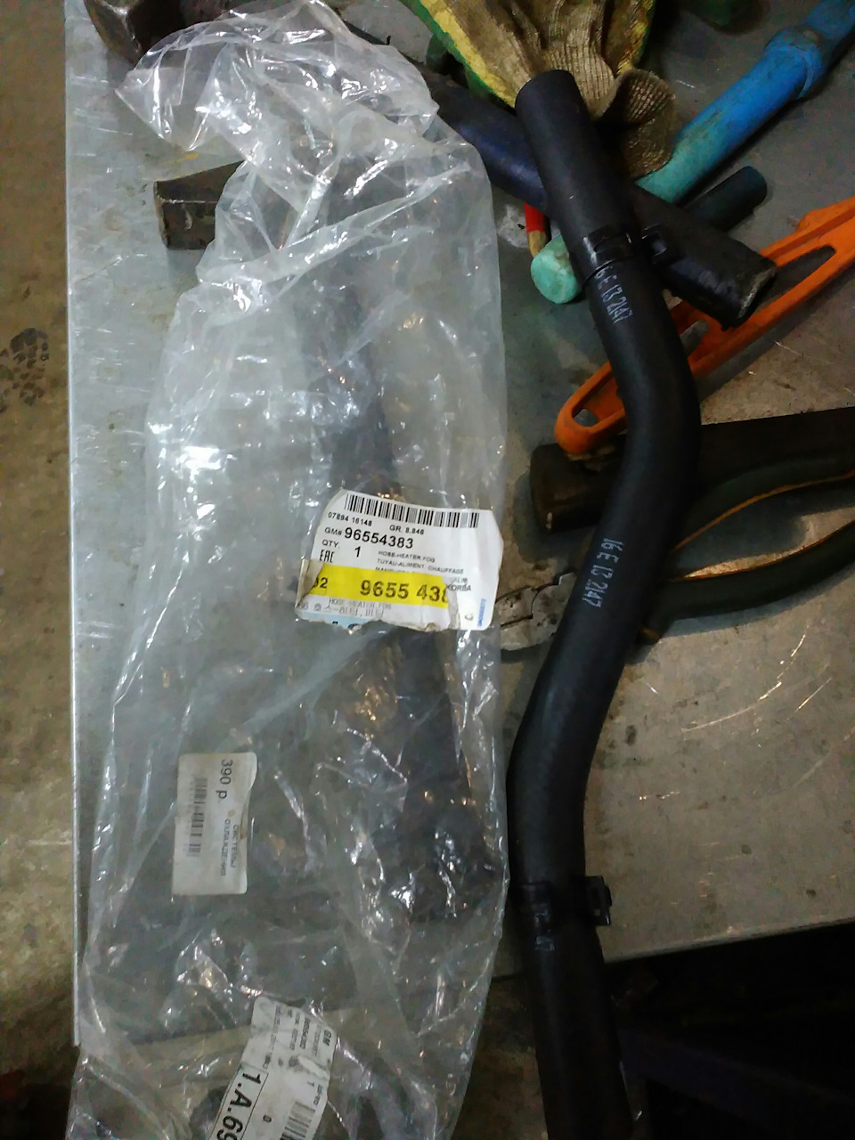 Замена шланга — Chevrolet Lacetti 5D, 1,6 л, 2012 года | расходники ...