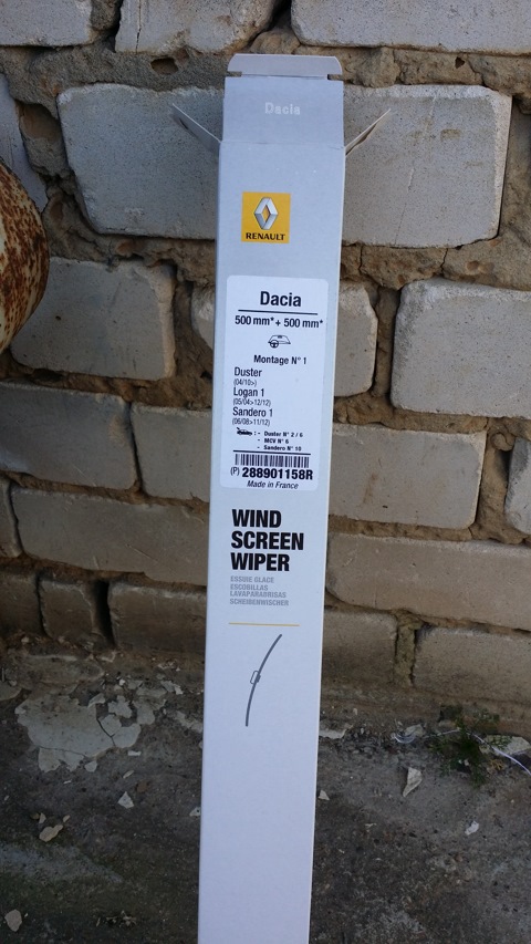 288901158R Комплект щеток стеклоочистителя RENAULT | Запчасти на DRIVE2