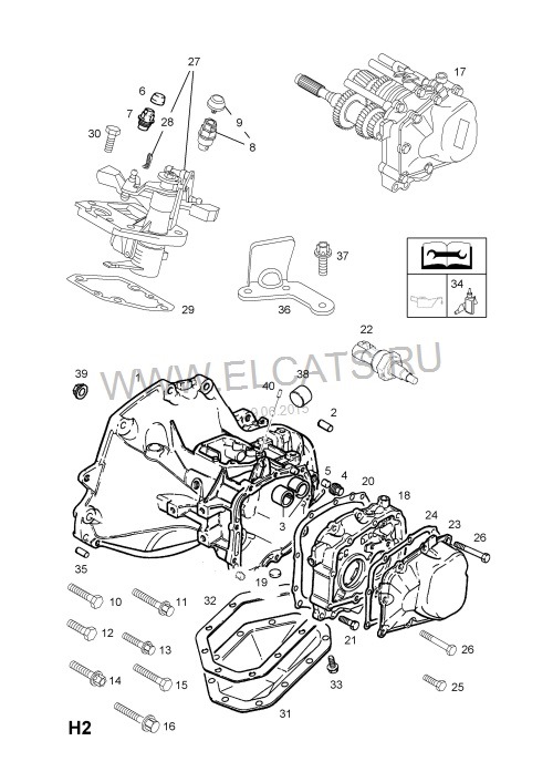 Замена прокладки картера на МКПП F17 — Opel Vectra C, 1,8 л, 2007 года ...