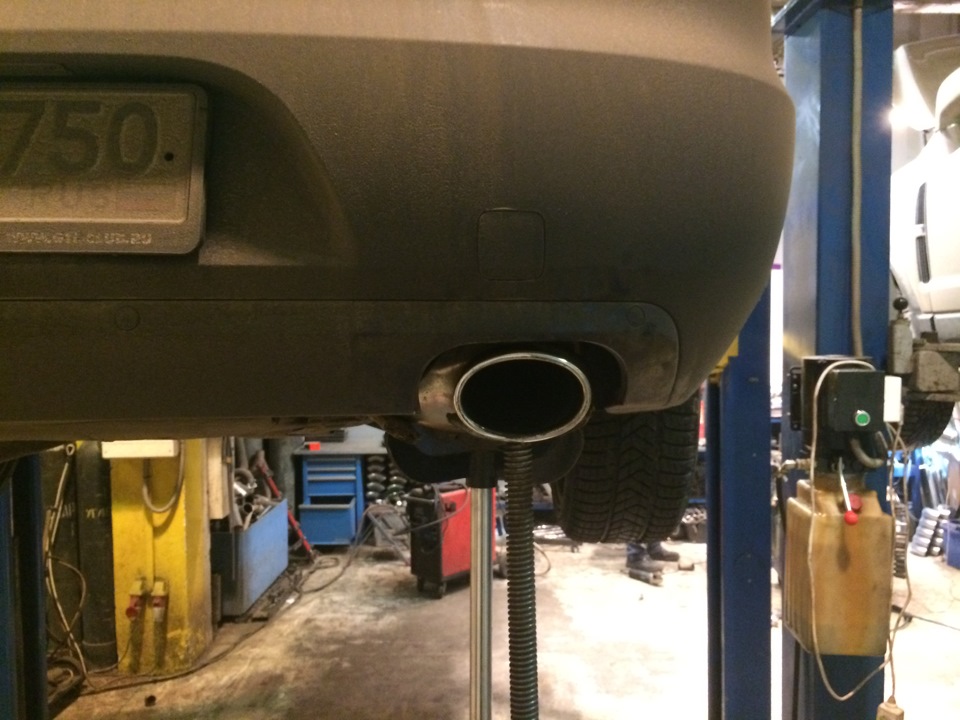 выхлоп SUPERSPRINT — Skoda Superb Mk2, 2 л, 2012 года | визит на сервис ...