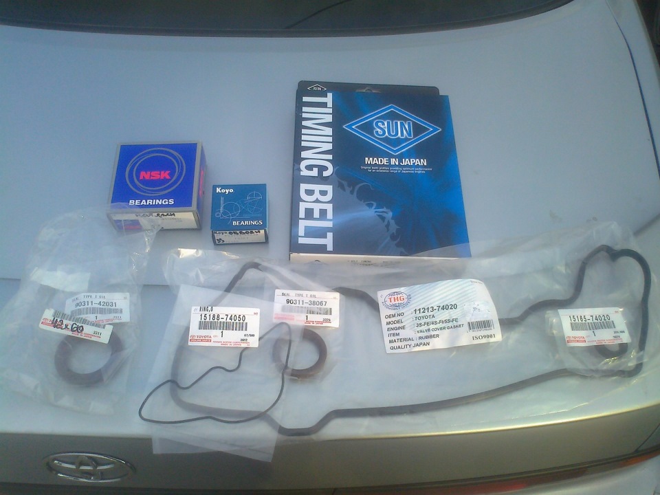 замена ремня ГРМ — Toyota Carina ED (3G), 1,8 л, 1997 года | визит на ...