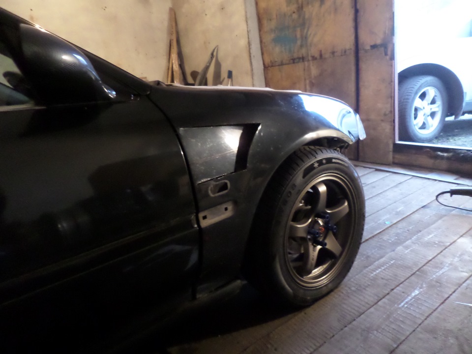 47.- Делаем крылья "custom". — Honda Civic Ferio (5G), 1,5 л, 1991 года ...