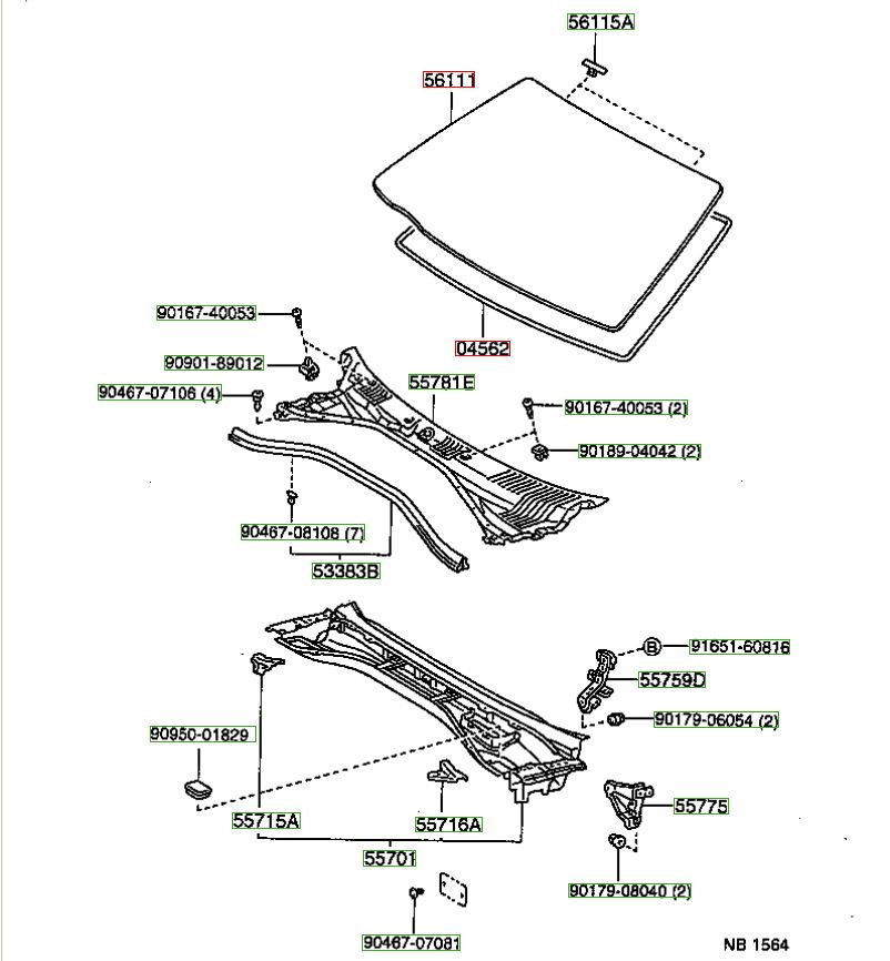 9046708108 Клипса пластмассовая TOYOTA LEXUS | Запчасти на DRIVE2