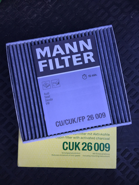 CUK26009 Фильтр салона MANN FILTER | Запчасти на DRIVE2