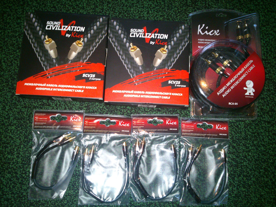 купил провода RCA Kicx SCM25 МЕЖБЛОЧНЫЙ КАБЕЛЬ АУДИОФИЛЬСКОГО КЛАССА SCM25 — Lada 2108, 1,6 л ...