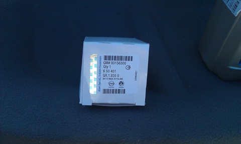 93156300 Фильтр масляный GM | Запчасти на DRIVE2