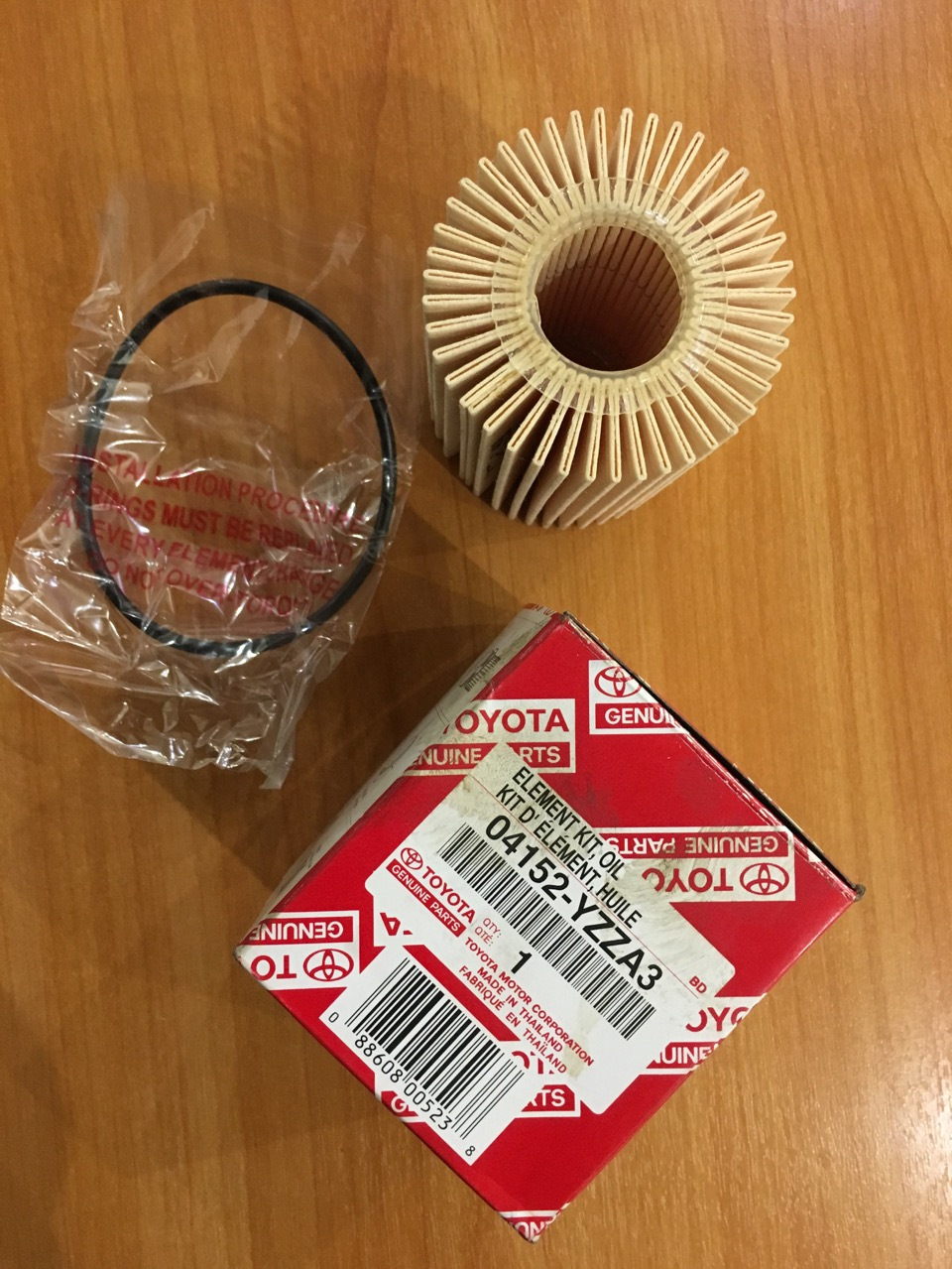 04152YZZA3 Фильтр масляный LEXUS RX/TOYOTA CAMRY 3.5 06- TOYOTA LEXUS ...