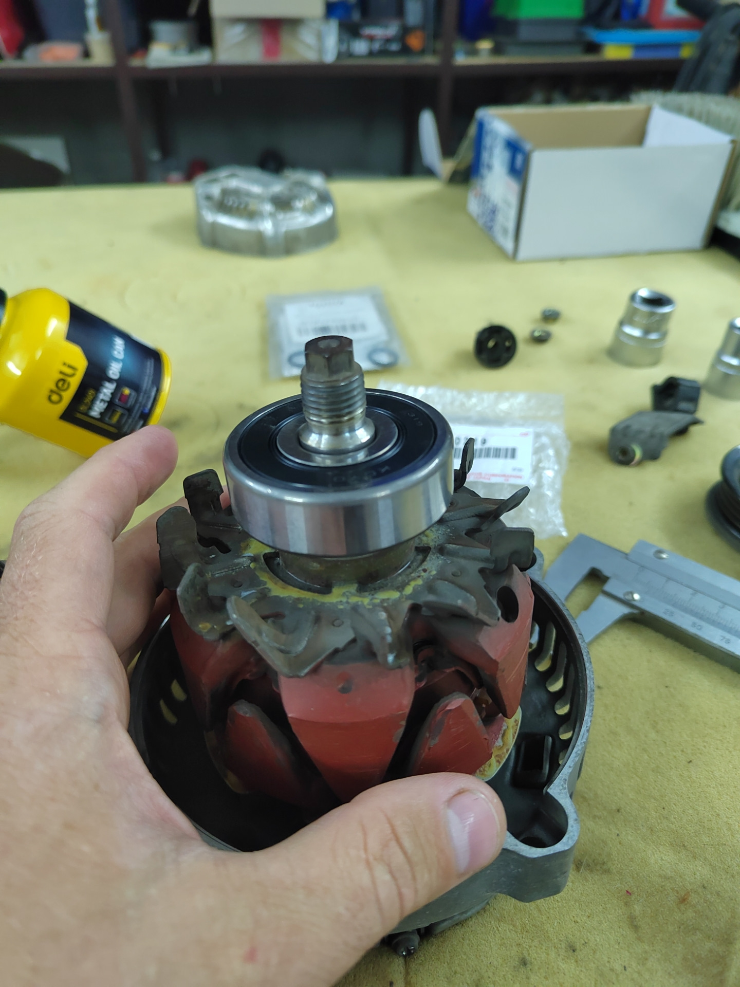 Замена подшипников генератора 1NZ — Toyota Allion (T240), 1,5 л, 2003 ...