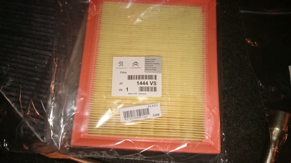 1444VS Фильтр воздушный Peugeot Citroen | Запчасти на DRIVE2