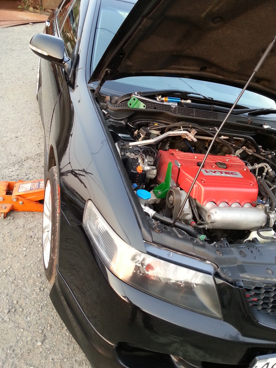 Установка дэмпфера Spoon — Honda Accord Euro R (CL7), 2 л, 2003 года ...