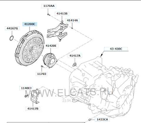 412002D101 Корзина сцепления с диском KIA HYUNDAI | Запчасти на DRIVE2