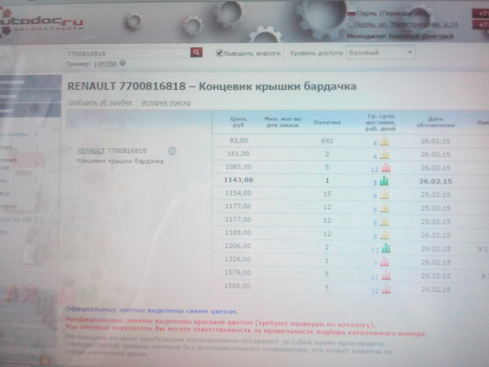 7700816818 Выключатель освещения RENAULT | Запчасти на DRIVE2