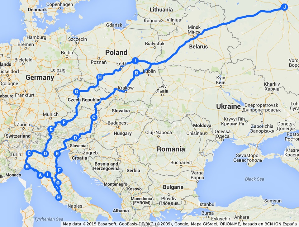 путешествие по Европе 2013г полный отчет — Kia Sportage 3g 2 л
