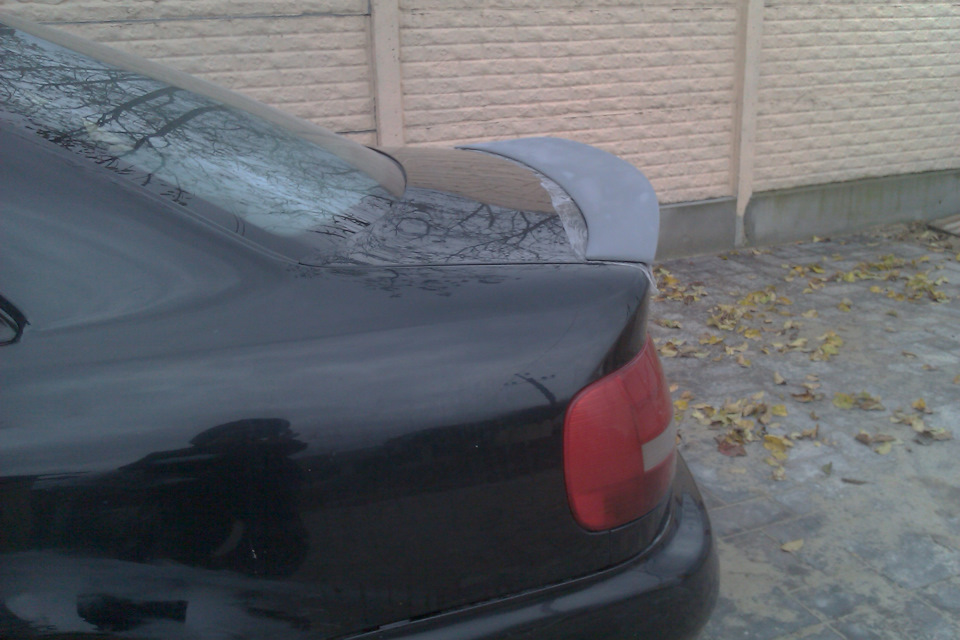 Спойлер spoiler ч 2 — Audi A4 (B5), 1,7 л, 2000 года | тюнинг | DRIVE2