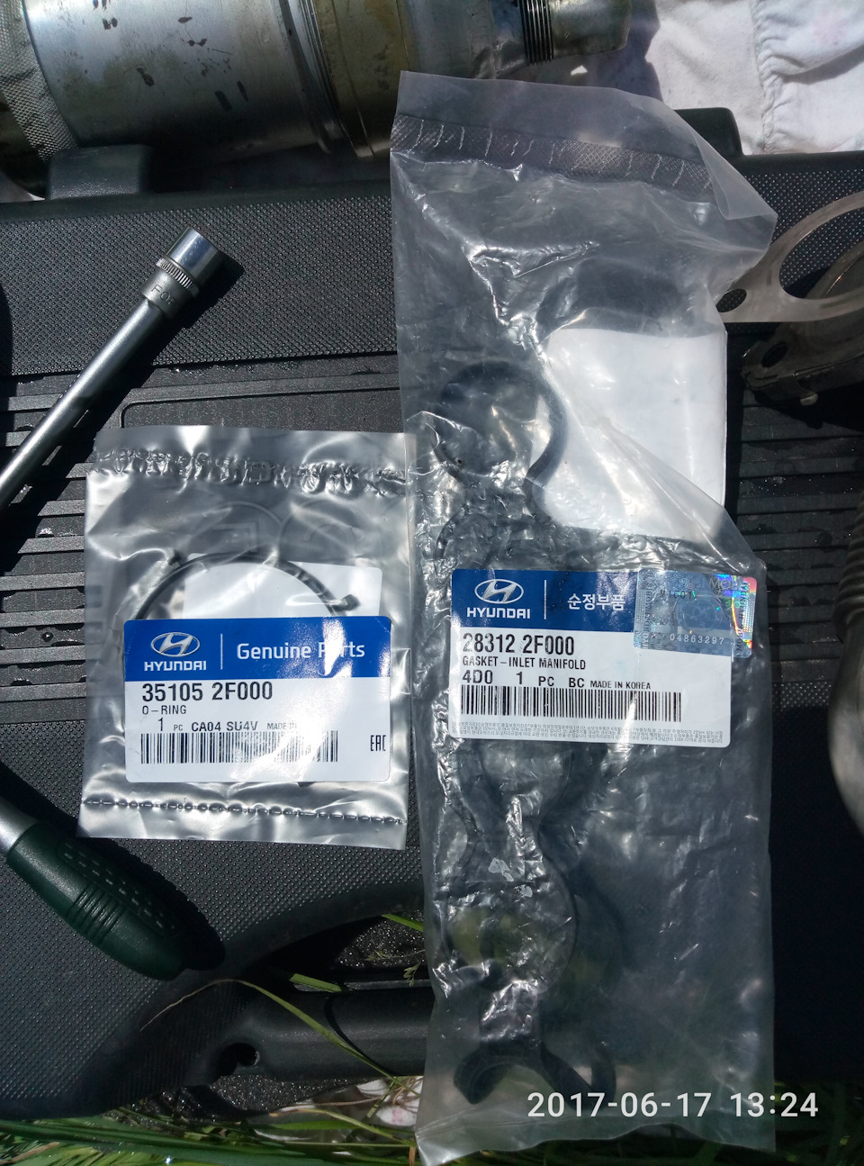 283122F000 Прокладка впускного коллектора двигателя KIA HYUNDAI ...