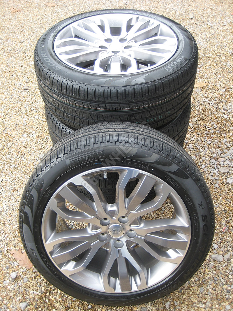 Genuine 2013 New Range Rover Sport 21" 5 Split Spoke Silver Diamoind ...