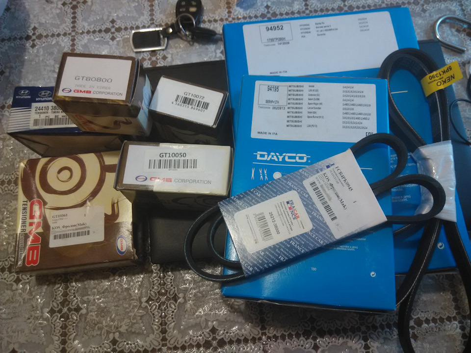 Подготовка к замене ремней и роликов — KIA Sorento (1G), 2,4 л, 2006 ...