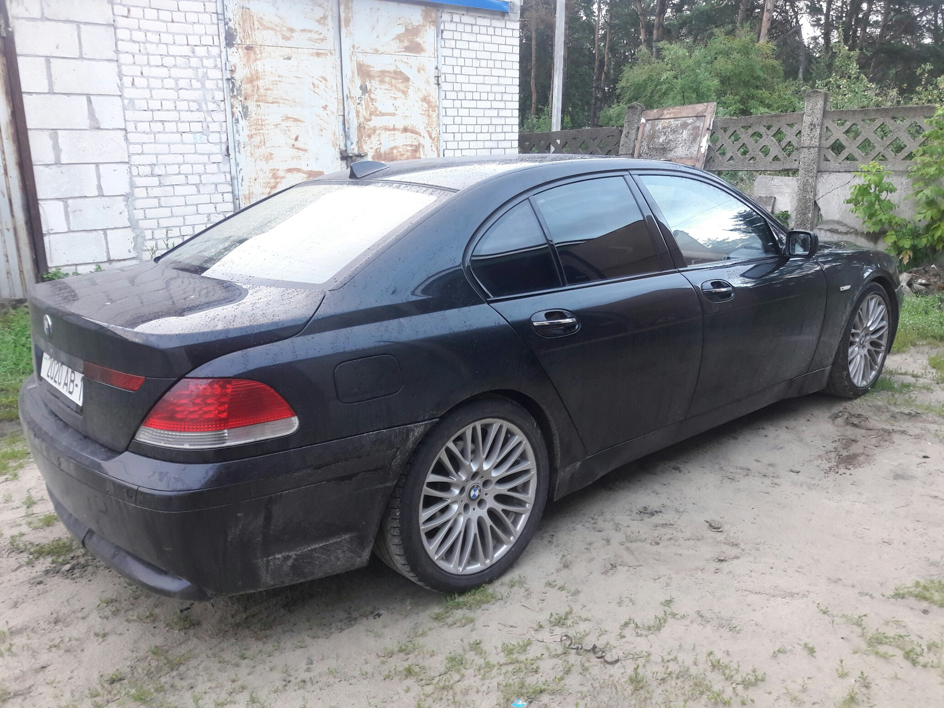 Тонировка в зад) — BMW 7 series (E65/E66), 3 л, 2004 года | стайлинг | DRIVE2