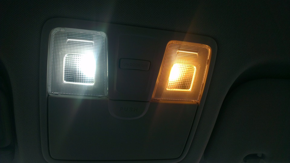 Светодиоды в салон багажник и номер — Hyundai Elantra (5G), 1,8 л, 2013 ...