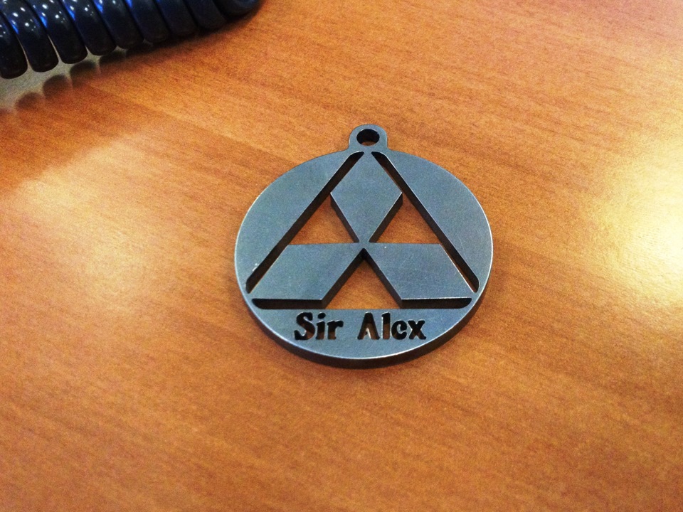 Брелок из титана — Mitsubishi Lancer X, 2 л, 2008 года | стайлинг | DRIVE2