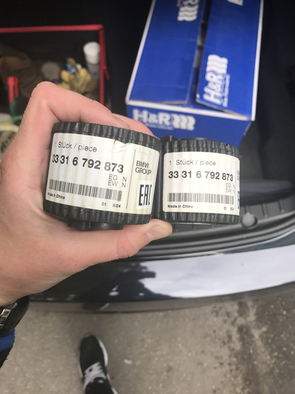 Занижение от H&R — BMW 5 series (F10), 3 л, 2011 года | тюнинг | DRIVE2