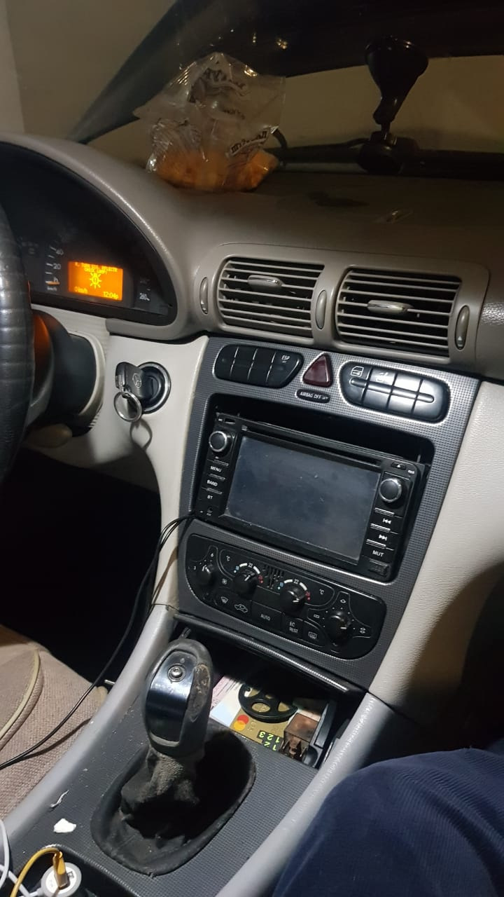 Магнитола ТСС3 — Mercedes-Benz C-Class (W203), 2 л, 2000 года ...