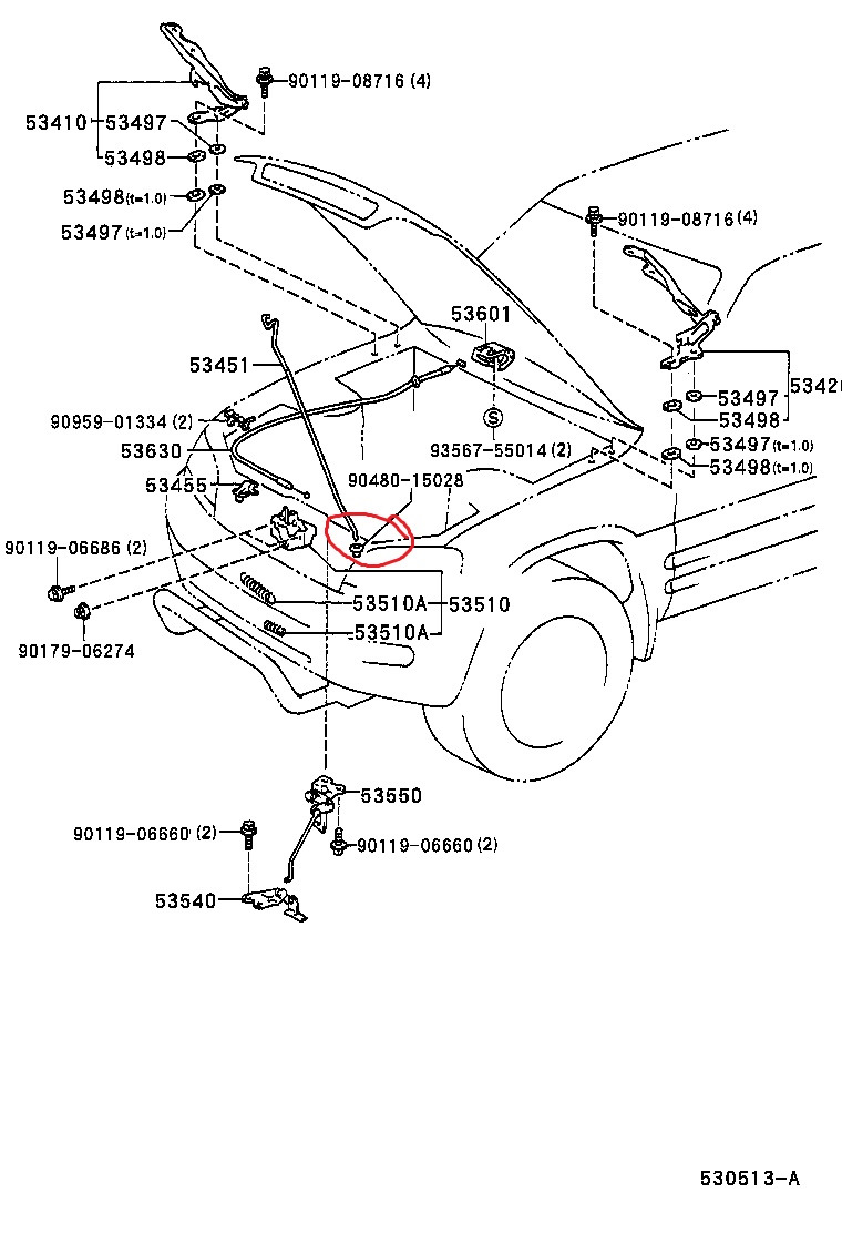 9017906274 Гайка М6 TOYOTA LEXUS | Запчасти на DRIVE2