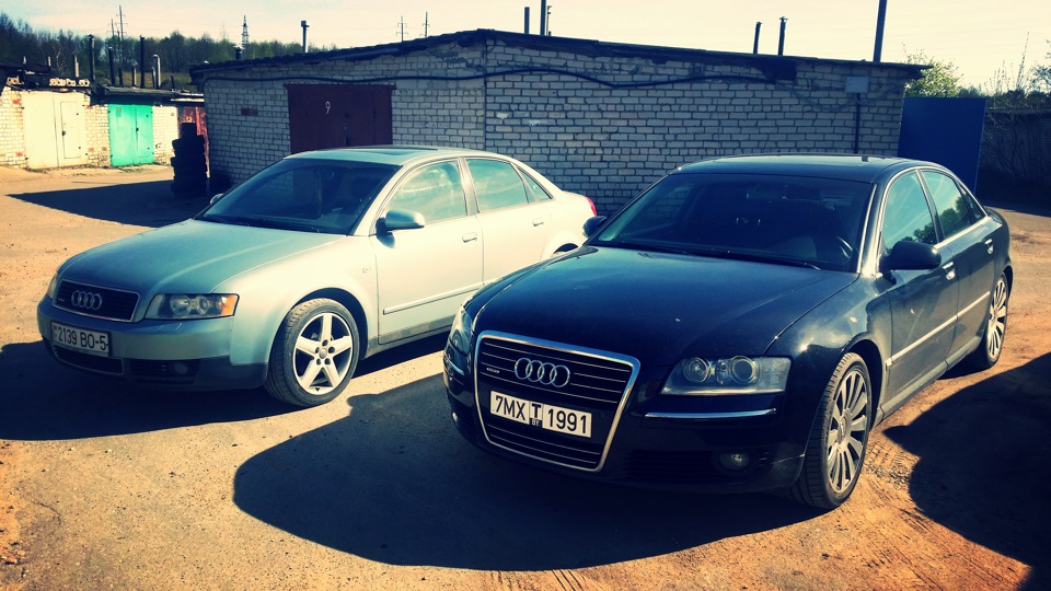 новые насадки на глушитель) — Audi A4 (B6), 1,8 л, 2002 года ...