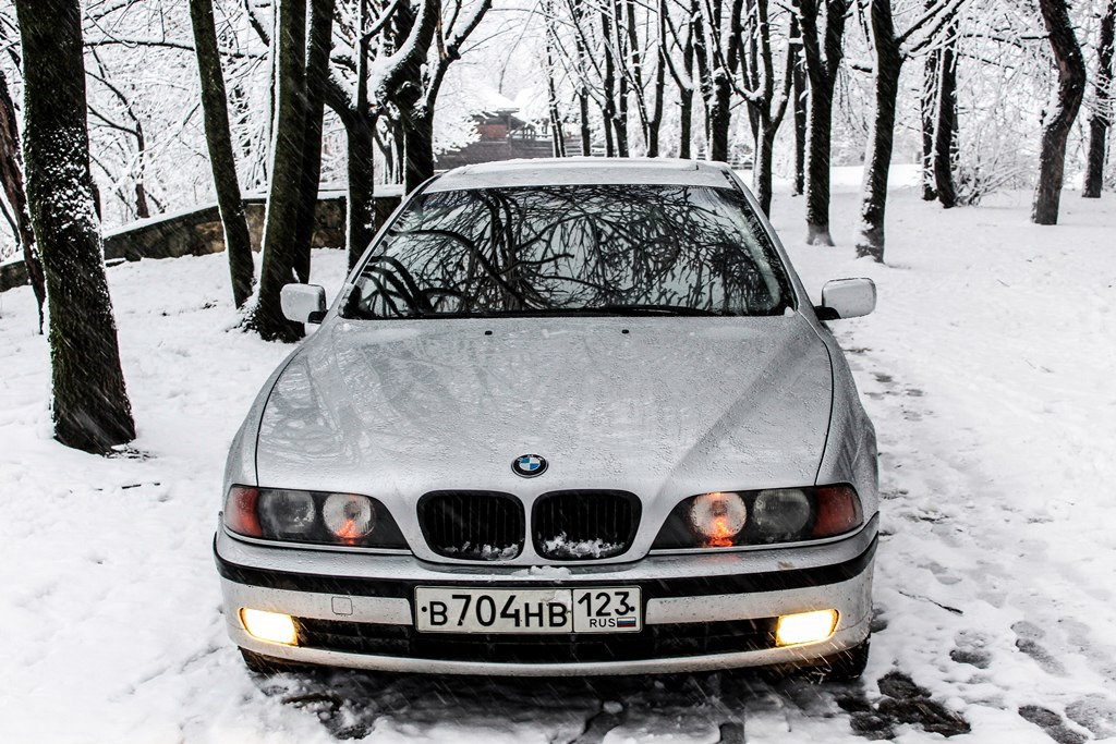 Первый снег 2017 года — BMW 5 series (E39), 2,8 л, 1998 года | фотография | DRIVE2