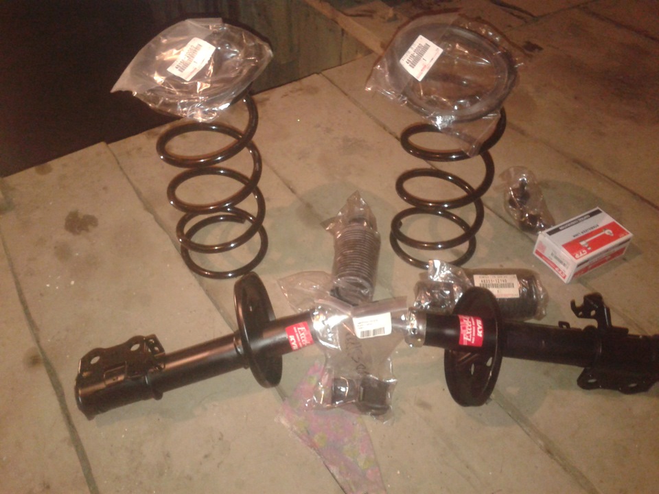 Подвеска перед — Toyota Carina (7G), 2 л, 2001 года | своими руками ...