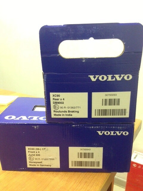 30793093 Колодки тормозные дисковые комплект Volvo | Запчасти на DRIVE2