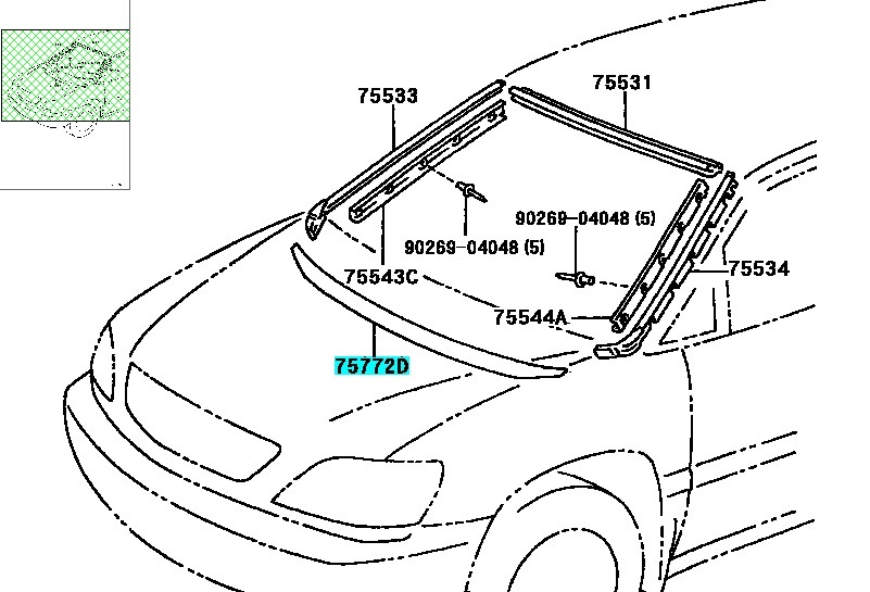 Продам спойлер капота, оригинал на Рэтрика! — Lexus RX 400h (2G), 3,3 л ...