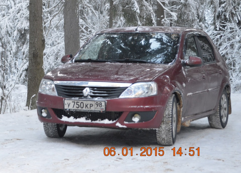 Про зимние колеса — Renault Logan (1G), 1,6 л, 2008 года | шины | DRIVE2