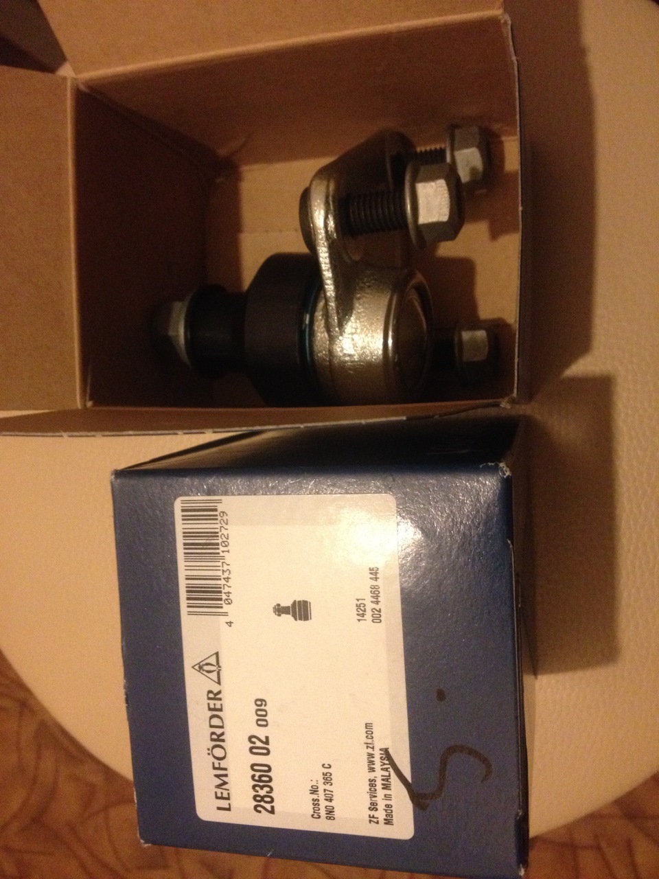 2836002 Шаровая опора LEMFORDER | Запчасти на DRIVE2