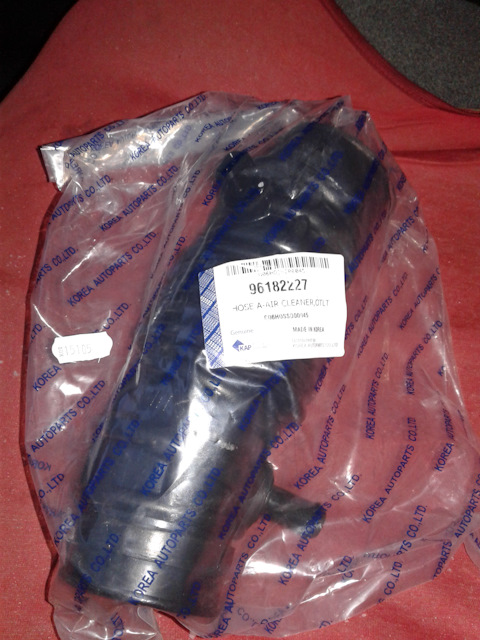 96182227 Шланг корпуса воздушного фильтра-выпускной / Chevrolet Lanos ...