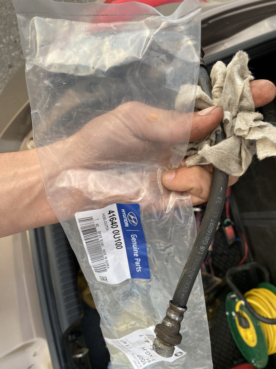 416400U100 Шланг гидрожидкости сцепления KIA HYUNDAI | Запчасти на DRIVE2