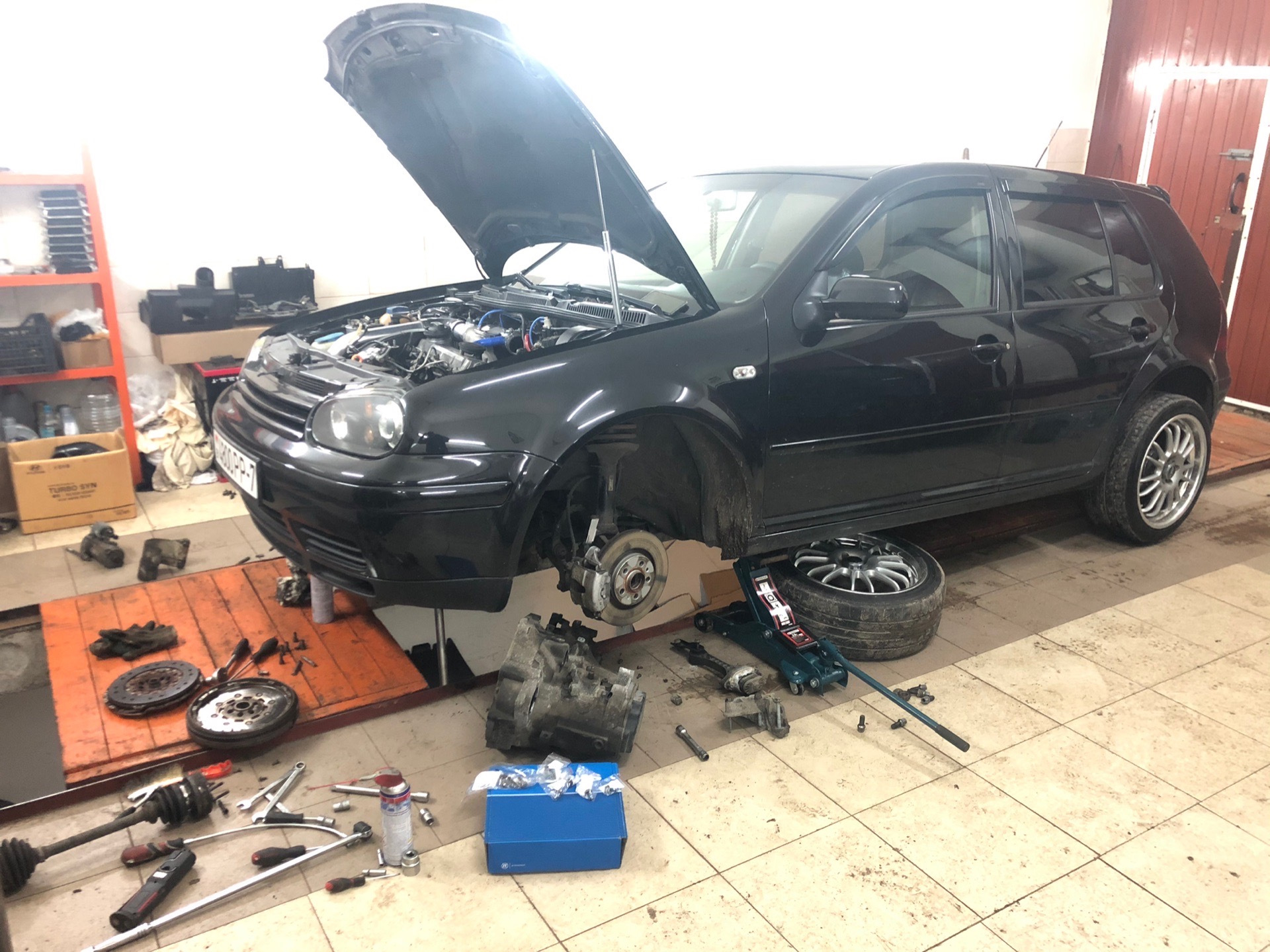 Замена усиленного к-т сцепления. Собираем Stage 2+. Часть #4 ...