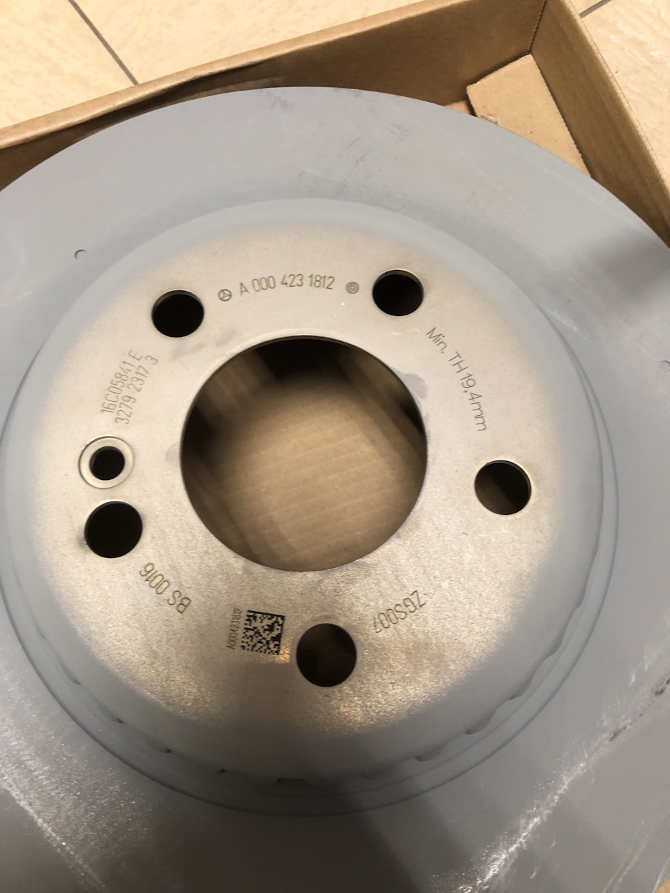 A0004231812 Диск тормозной Mercedes | Запчасти на DRIVE2