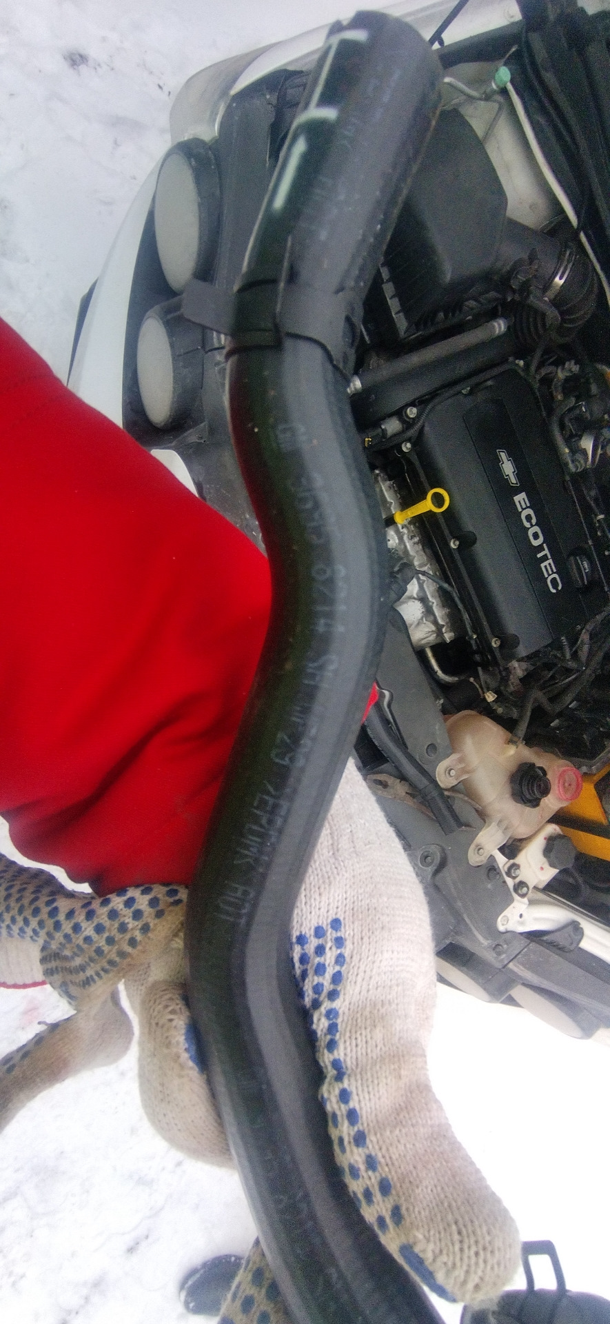 Замена шлангов печки, дроссельной трубки (подача) — Chevrolet Aveo ...