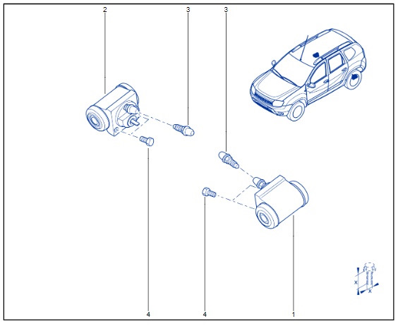 задняя подвеска с номерками — Renault Duster (1G), 1,5 л, 2016 года ...