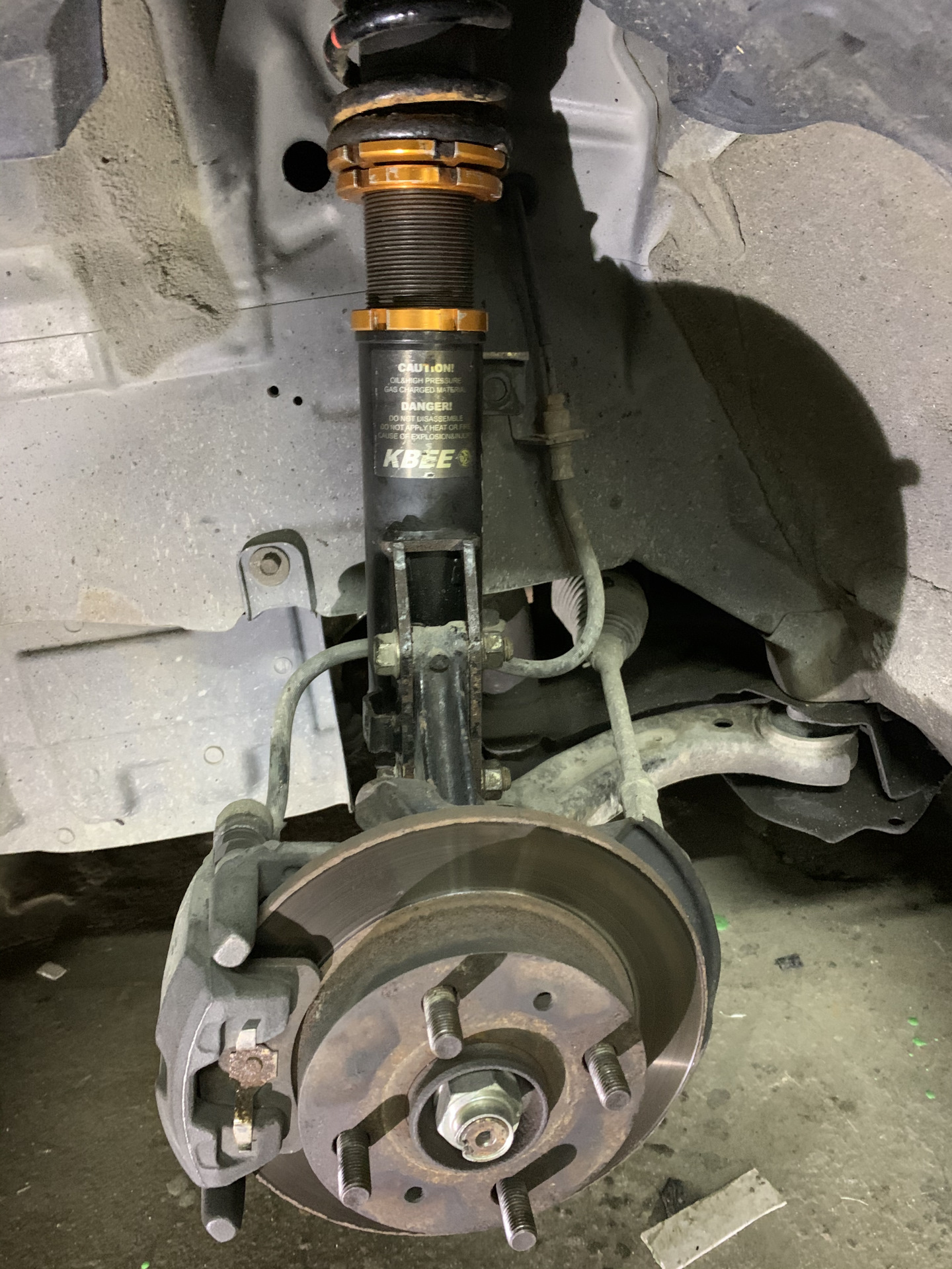 Замена стандартных стоек на фултапы — Daihatsu Move (L175/L185), 0,7 л ...