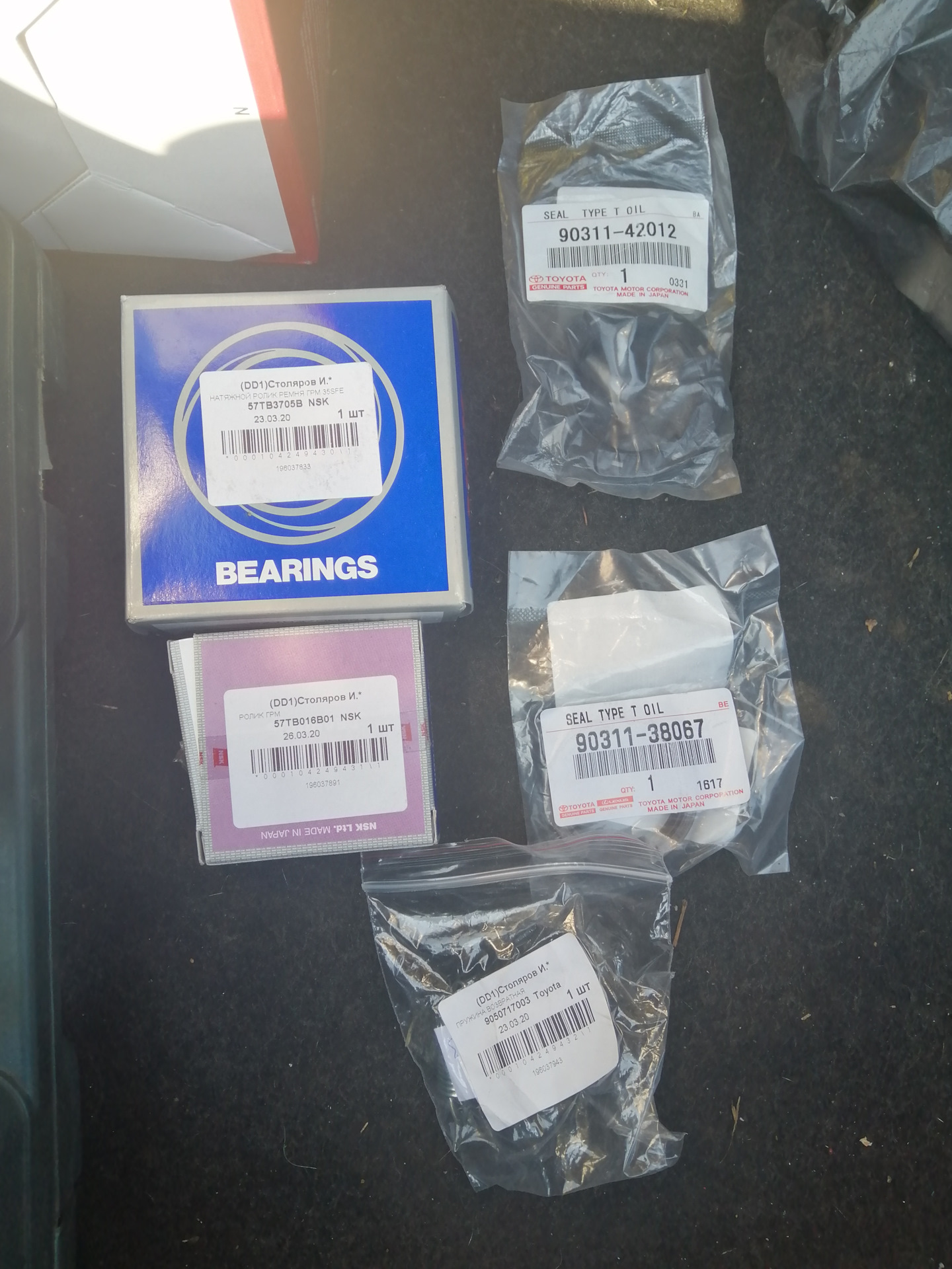 Замена ГРМ — Toyota Carina (6G), 1,8 л., 1994 года | визит на сервис ...